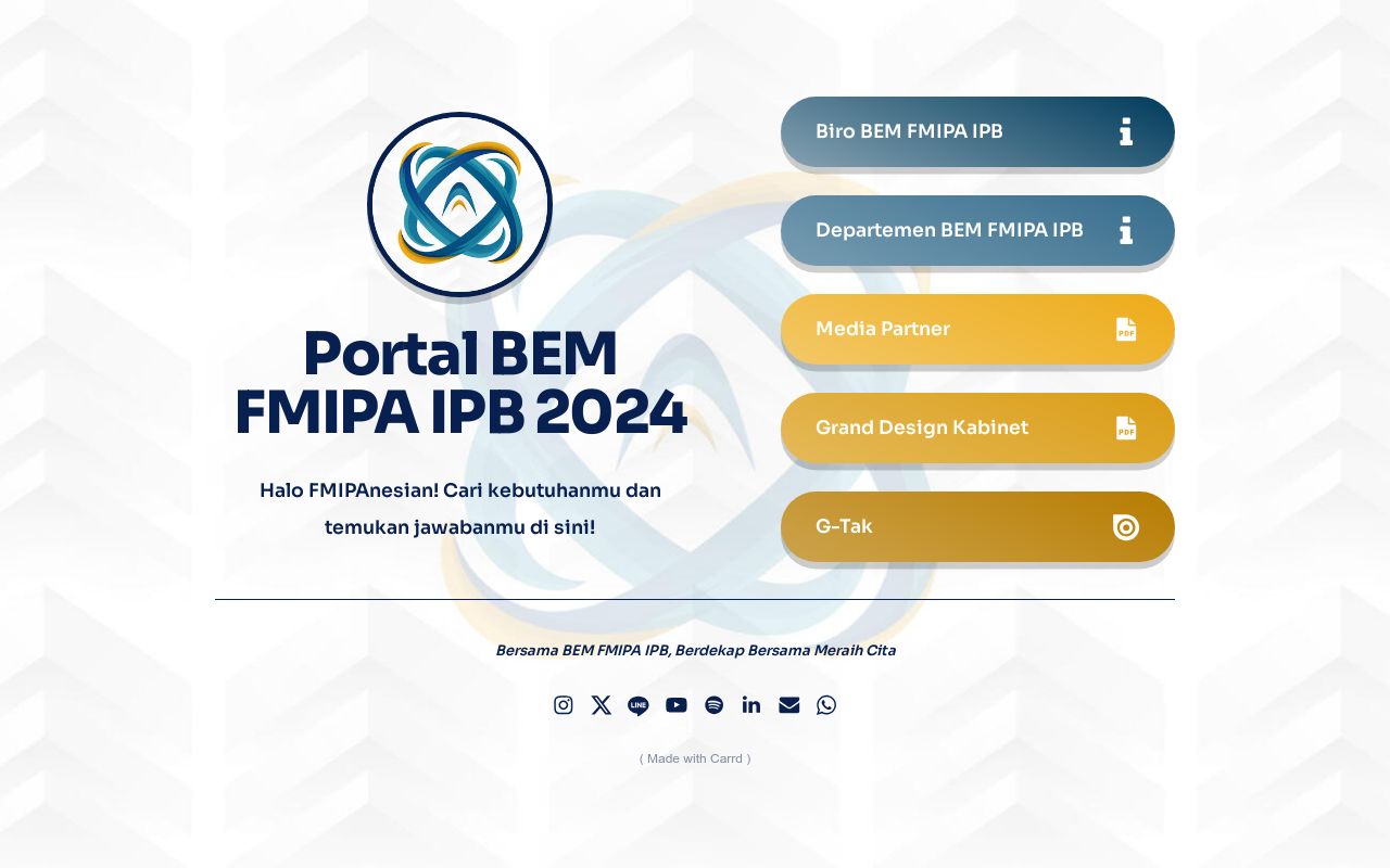Portal BEM FMIPA IPB 2024